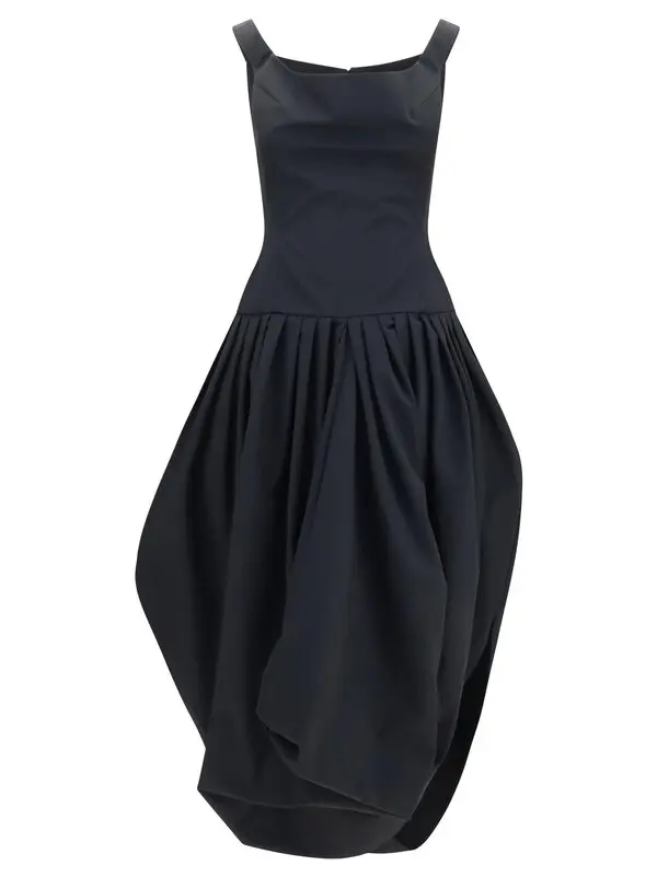 Magda Butrym Off-the-shoulder Midi Dress - Black