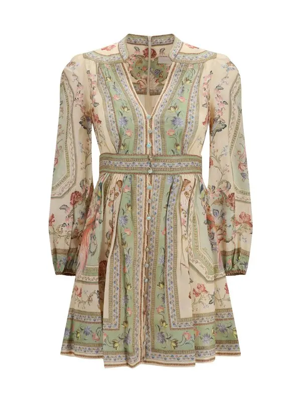 Zimmermann Roselight Mini Dress - Multicolor