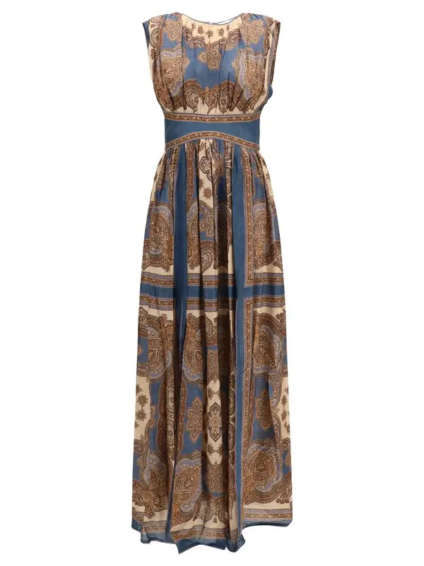 Zimmermann Mahon Printed Silk Maxi Dress - Multicolor