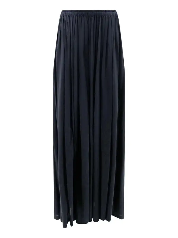 Max Mara Pleated Jersey Long Skirt - Multicolor