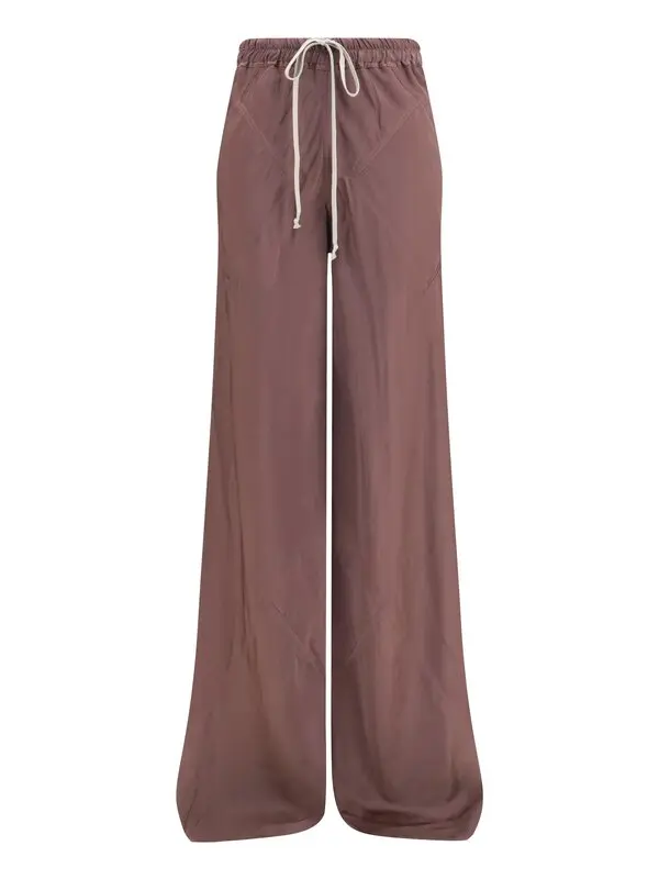 Rick Owens Silk Pants - Brown