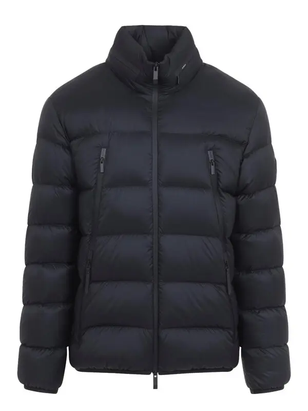 Moncler Dalalven Down Jacket With Stand Collar And Zip Closure - Black