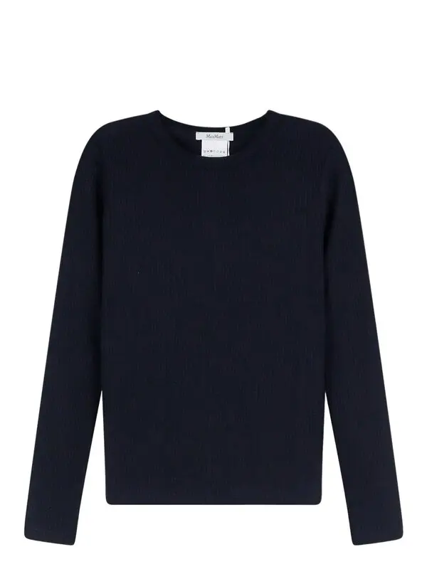 Max Mara Lyocell And Silk Ribbed Knit T-shirt - Multicolor
