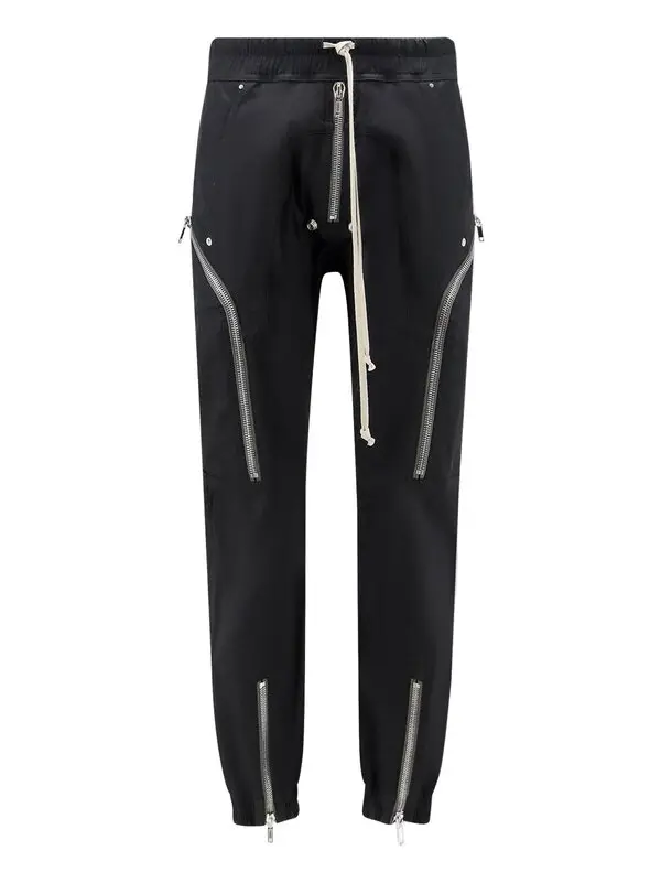 Rick Owens Heizer Cotton Cargo Pants - Black