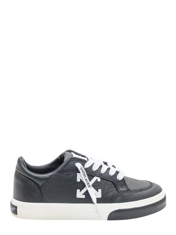 Off-White Lace-up Low-top Casual Sneakers - Black