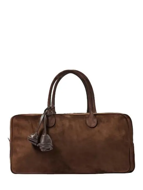 Magda Butrym Brigitte Large Suede Duffel Bag - Brown