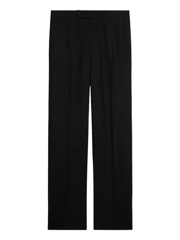 Celine Wool Gabardine Classic Trousers - Black