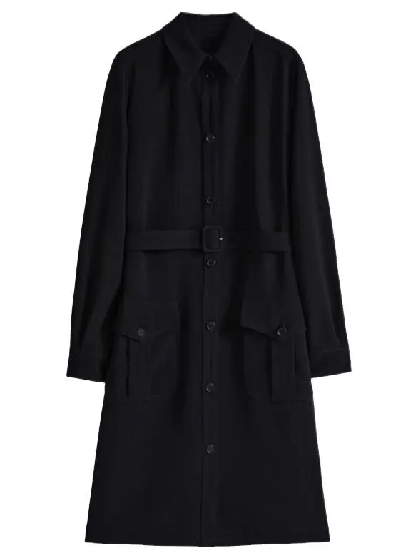 Aspesi Belted Shirt Dress - Black