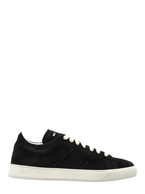 Kiton Stitch-detail Low-top Sneakers - Black