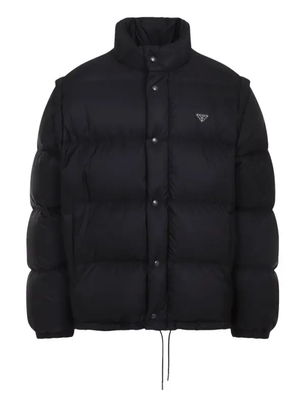 Prada High-necked Down Jacket - Black