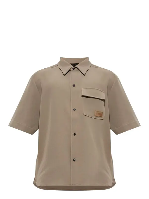 Amiri Boxy Short Sleeve Shirt - Beige
