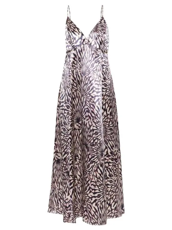 Ulla Johnson Abstract Print Open Back Maxi Dress - Multicolor