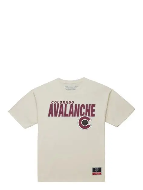 Mitchell & Ness Colorado Avalanche Core Plus T-shirt - Cream