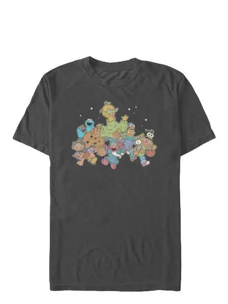 SESAME STREET® Sesame Street Trick Or Treat With Elmo And His Friends Graphic T-shirt - Charcoal