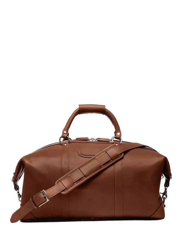 KORCHMAR Twain 22" Leather Weekender - Brown