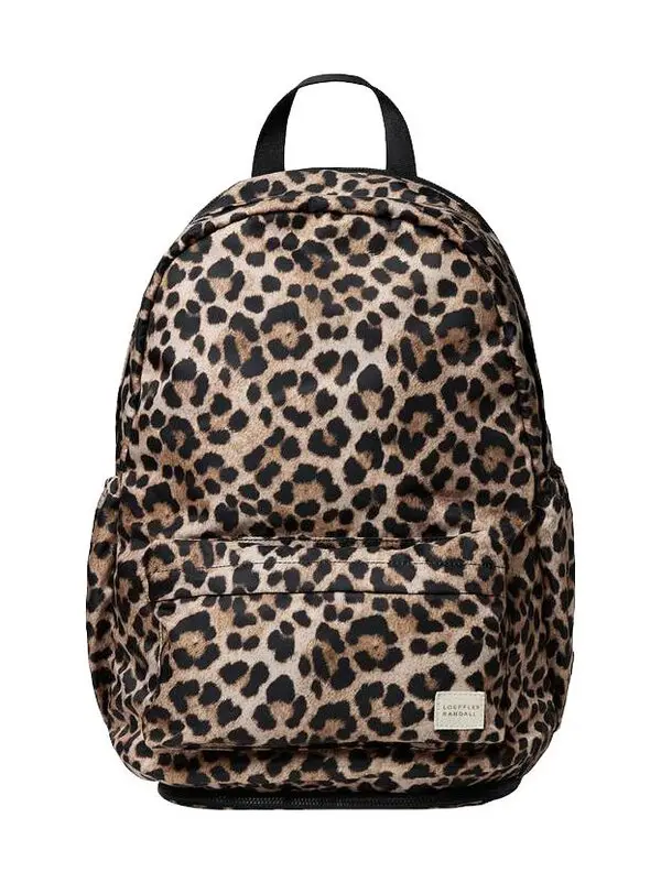 LOEFFLER RANDALL Stevie Leopard Print Nylon Backpack - Brushed Leopard