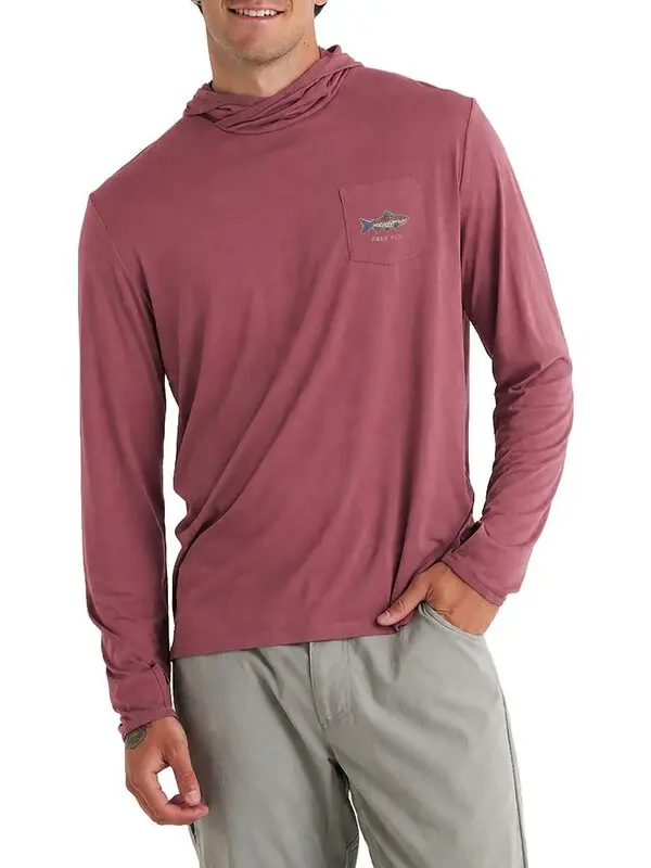 FREE FLY Graphic Hoodie - Plum