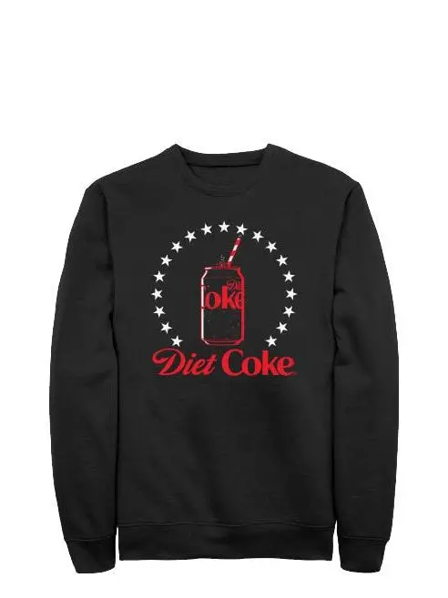 COCA COLA Diet Coke Stars Stamp Crewneck Sweatshirt - Black