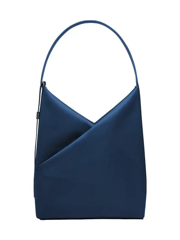 LUX AND NYX Origami Hobo Bag With Detachable Laptop Sleeve - Navy