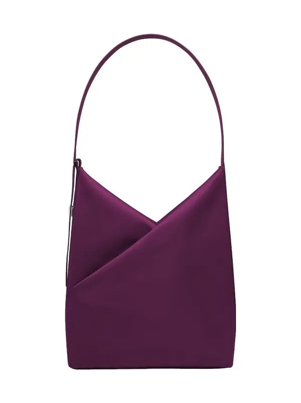 LUX AND NYX Origami Hobo Bag With Detachable Laptop Sleeve - Wine