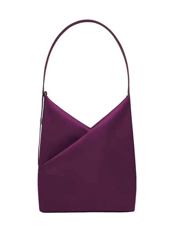 LUX AND NYX Origami Hobo Bag With Detachable Laptop Sleeve - Wine