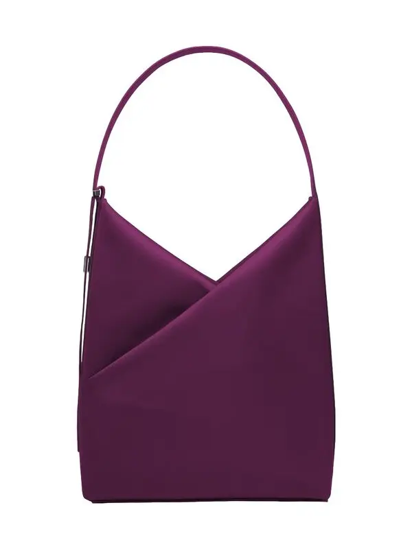 LUX AND NYX Origami Hobo Bag With Detachable Laptop Sleeve - Wine