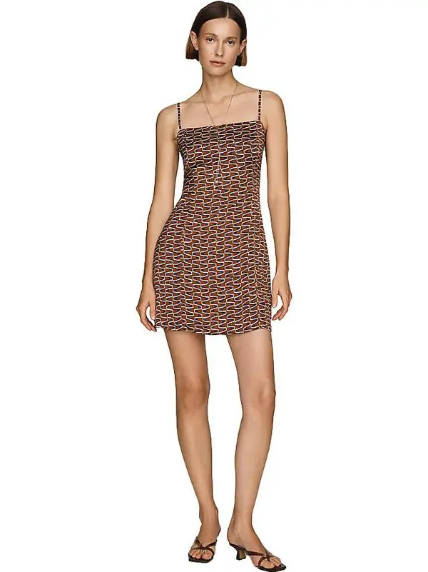 LOST + WANDER Nights Capri Mini Dress - Brown Multi