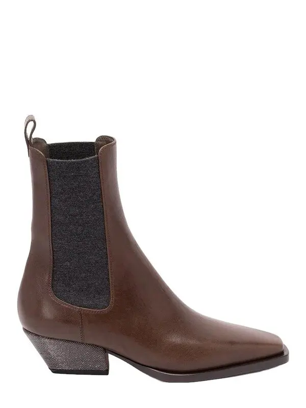 Brunello Cucinelli Ankle Boots With Heels - Multicolor