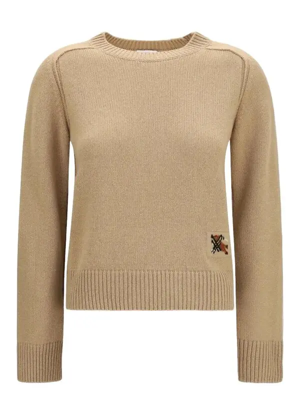 Burberry Janelle Wool Crewneck Sweater - Multicolor