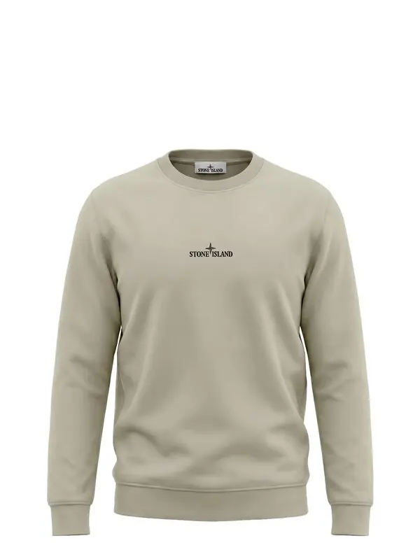 Stone Island Organic Cotton Fleece Sweatshirt - Multicolor