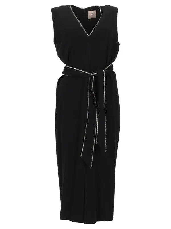 SE-TA Embellished Mini Dress - Black