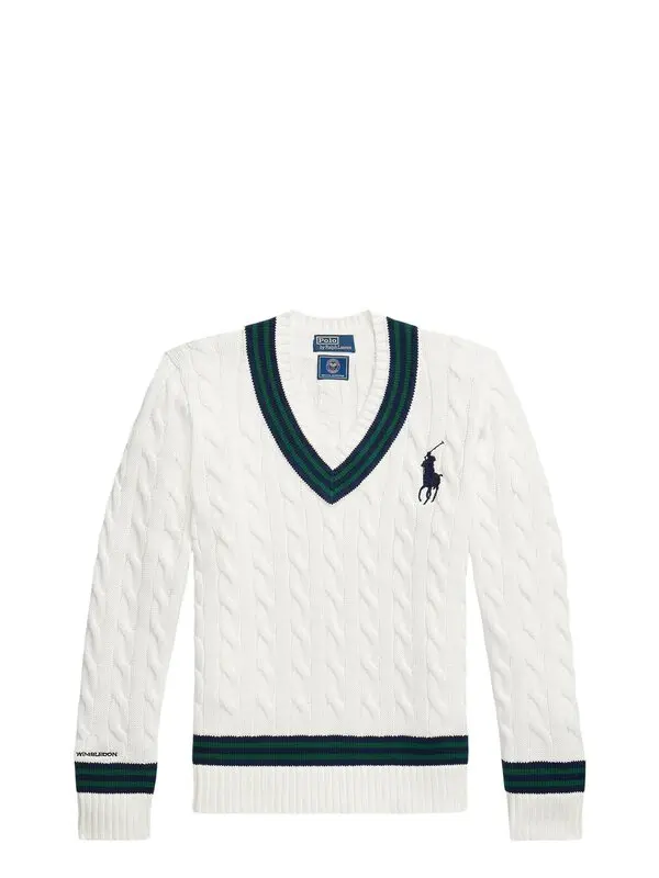 Polo Ralph Lauren Cotton Knit V-neck Sweater - Deckwash