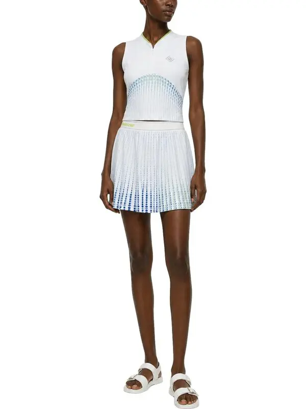 Casablanca Sleeveless Zip-front Printed Tennis Set - Multicolour