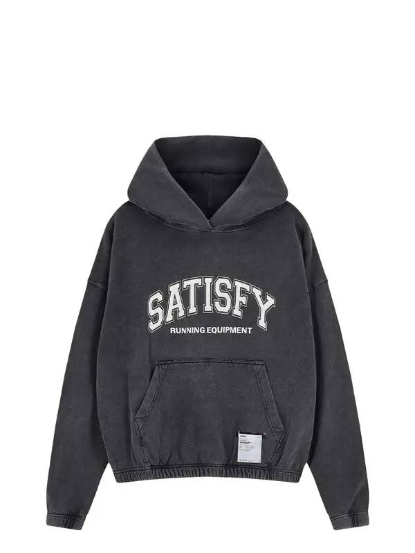 Satisfy Softcell Hoodie With Graphic Detail - Aged Black