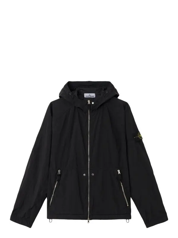 Stone Island Nylon Metal Econyl Hooded Jacket - Black