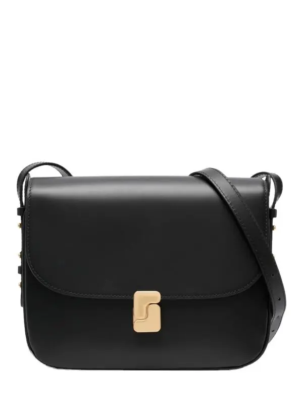 Soeur Flap Shoulder Bag - Black