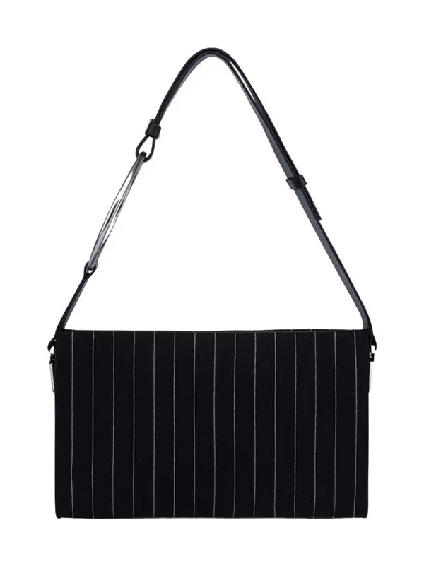 DONDUP Striped Shoulder Bag - Black