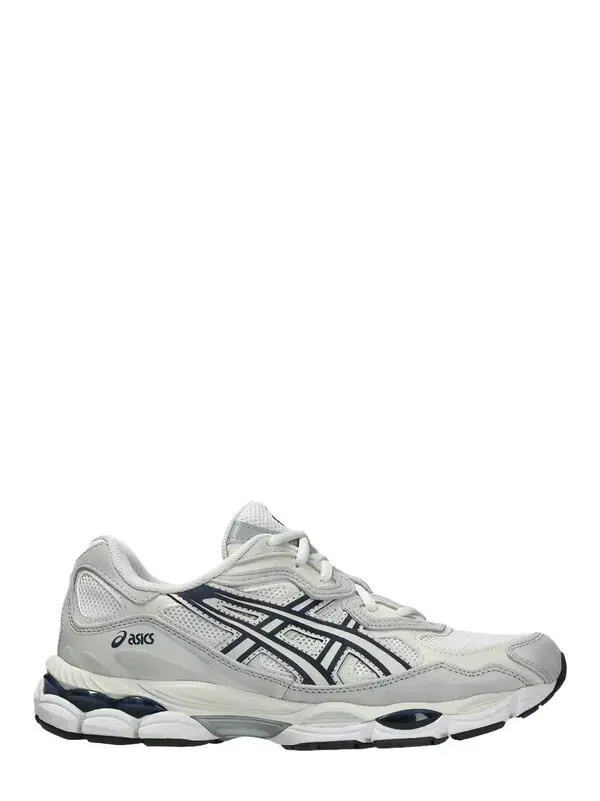 Asics Lace-up Mesh Panel Sneakers - Grey