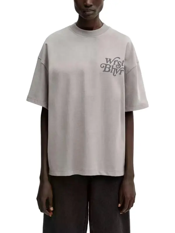 WRSTBHVR Reen V2 Logo T-shirt - Grey