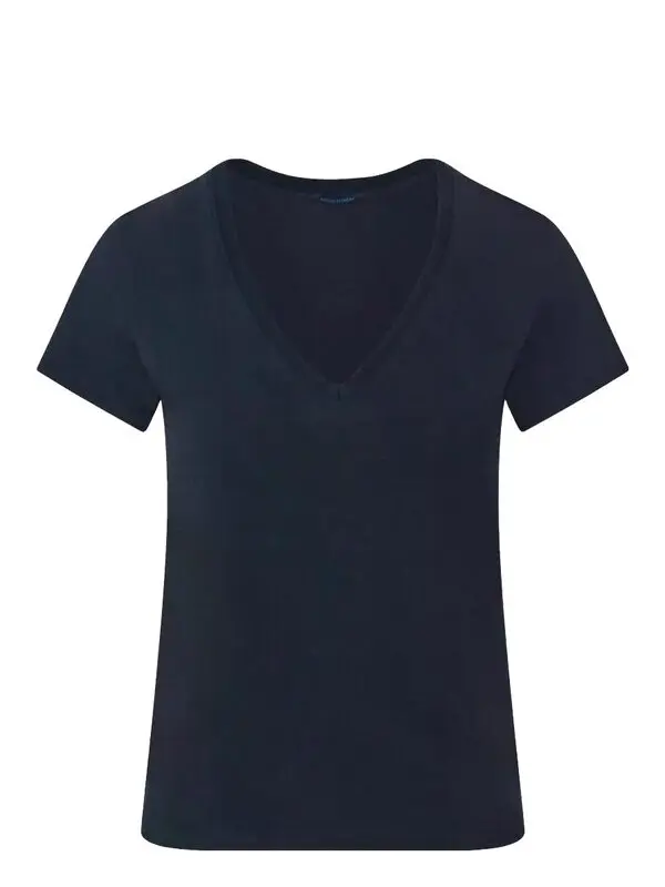 PATRICK ASSARAF V-neck Short-sleeve T-shirt - Blue