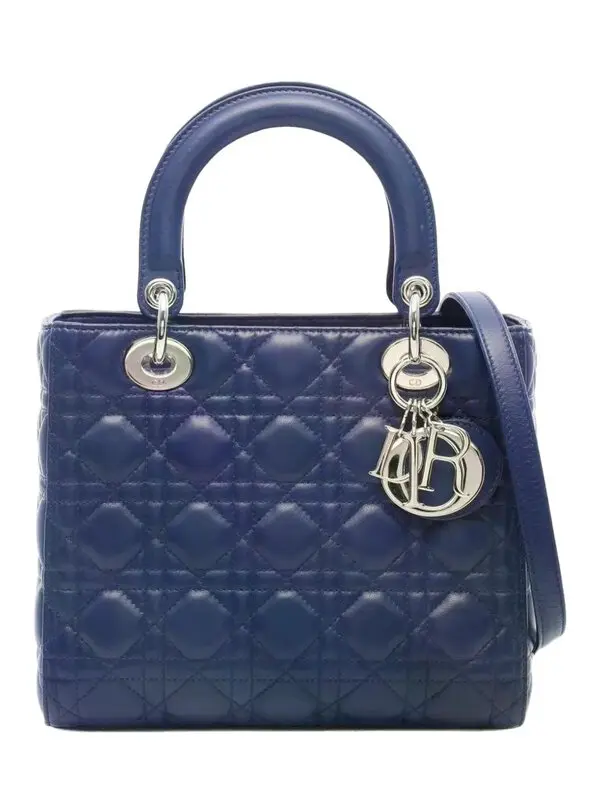 Dior Lady Cannage Handbag - Blue
