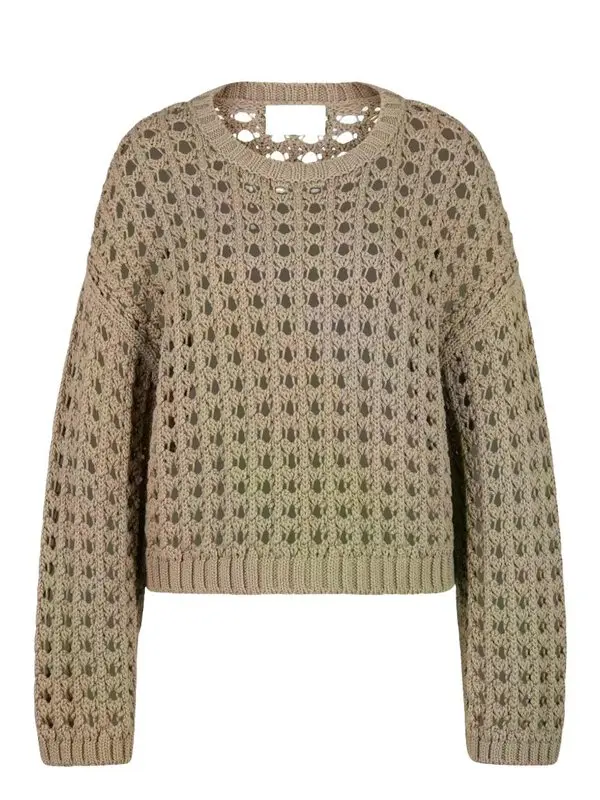 JUVIA Mirja Crochet-knit Sweater - Neutrals