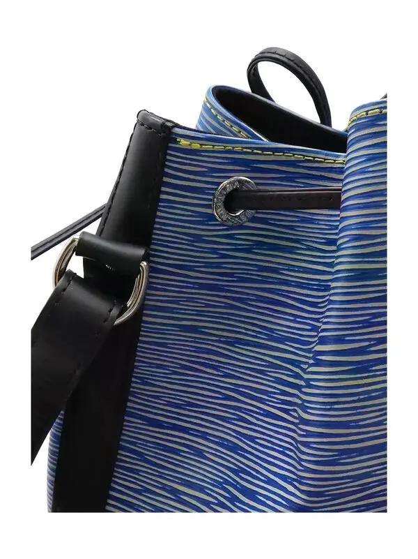 LOUIS VUITTON 2017 Epi Denim Petit Bicolor Noe Bucket Bag - Blue