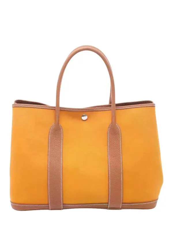 Hermès Toile And Negonda Garden Party 36 Tote Bag - Orange