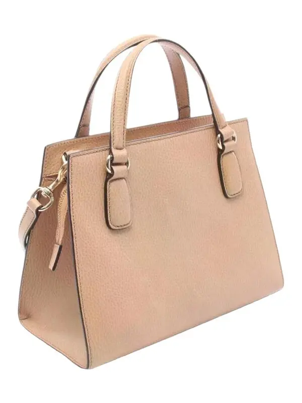 Gucci Soho Interlocking G Leather Tote Bag - Neutrals