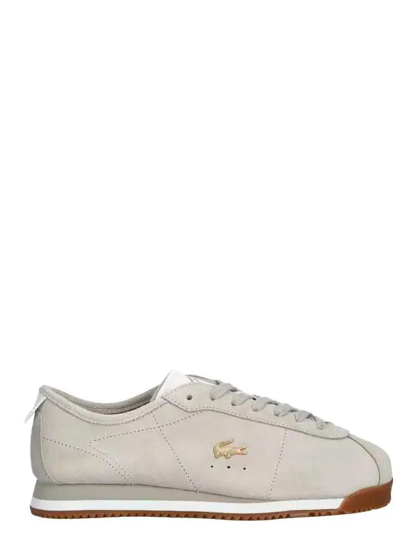 Lacoste Suede Logo Plaque Sneakers - Neutrals