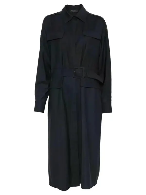 Fabiana Filippi Belted Midi Dress - Blue