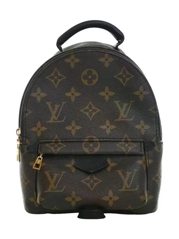 LOUIS VUITTON Monogram Mini Palm Springs Backpack - Brown
