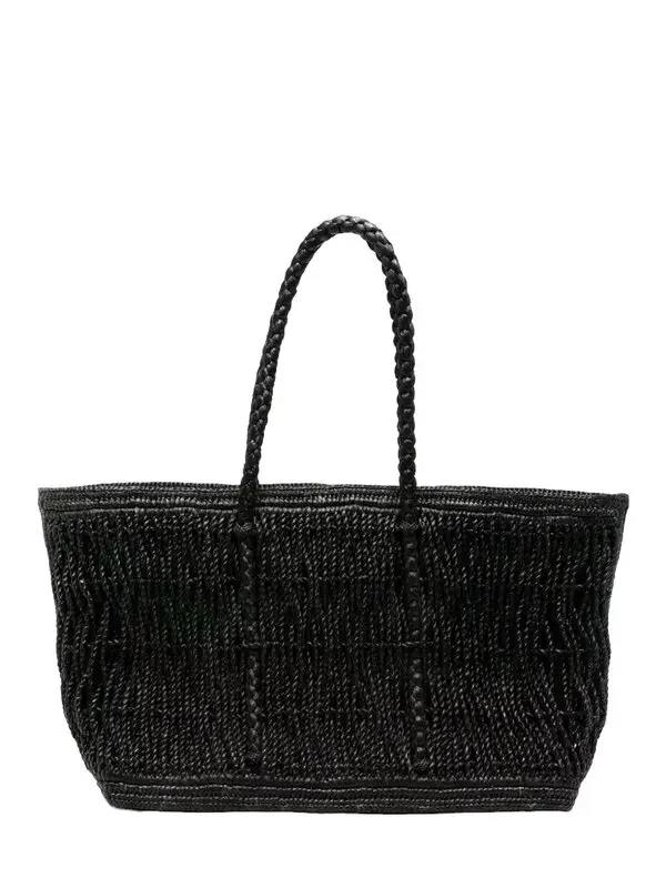 THE ROW Georgica Woven Tote Bag - Black