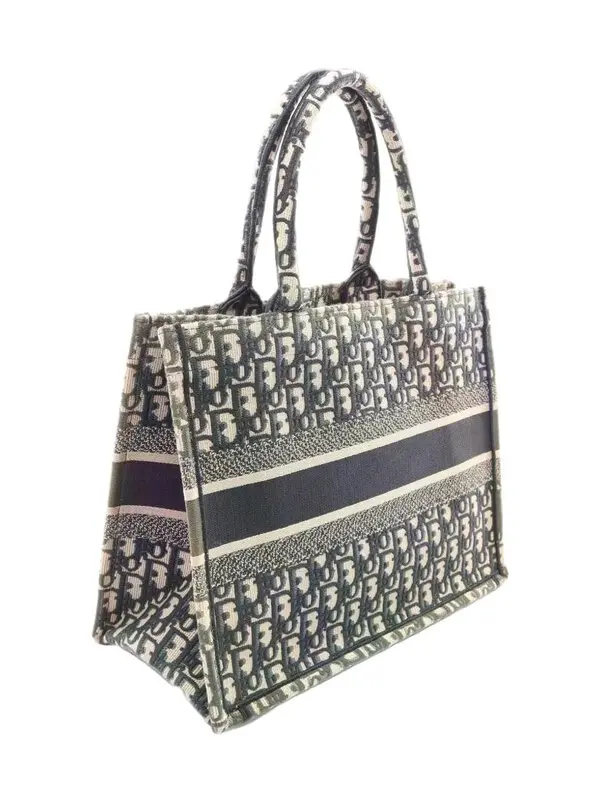 Dior Medium Oblique Book Tote Bag - Blue
